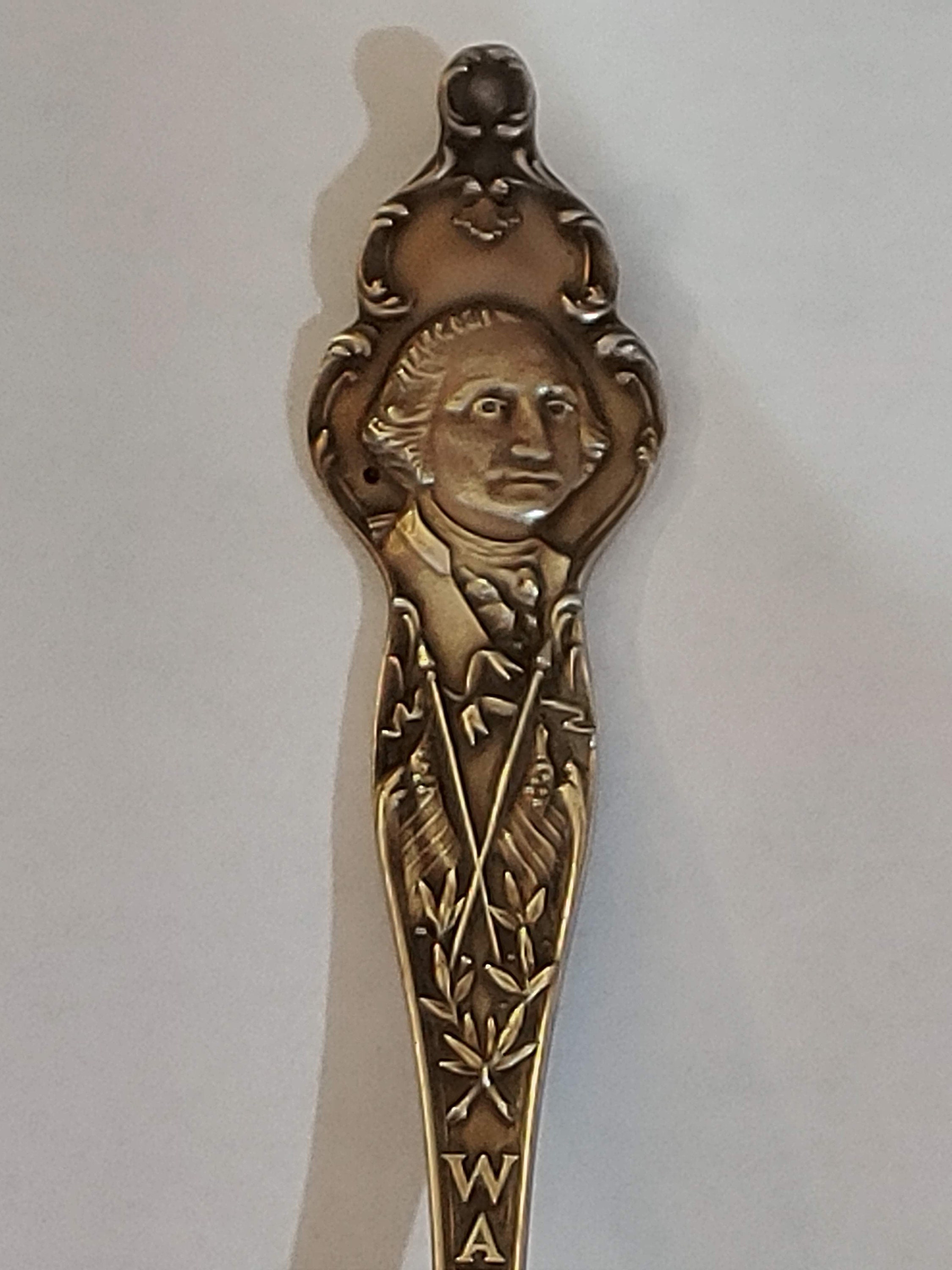 Antique Sterling Silver Collectible Spoon Washington DC W/ George ...