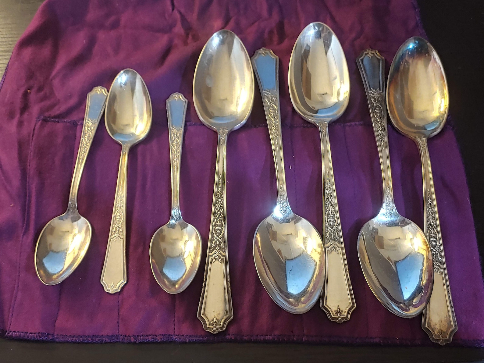 Priced per Piece 1847 Rogers Bros Silverware "ancestral" Pattern - Etsy