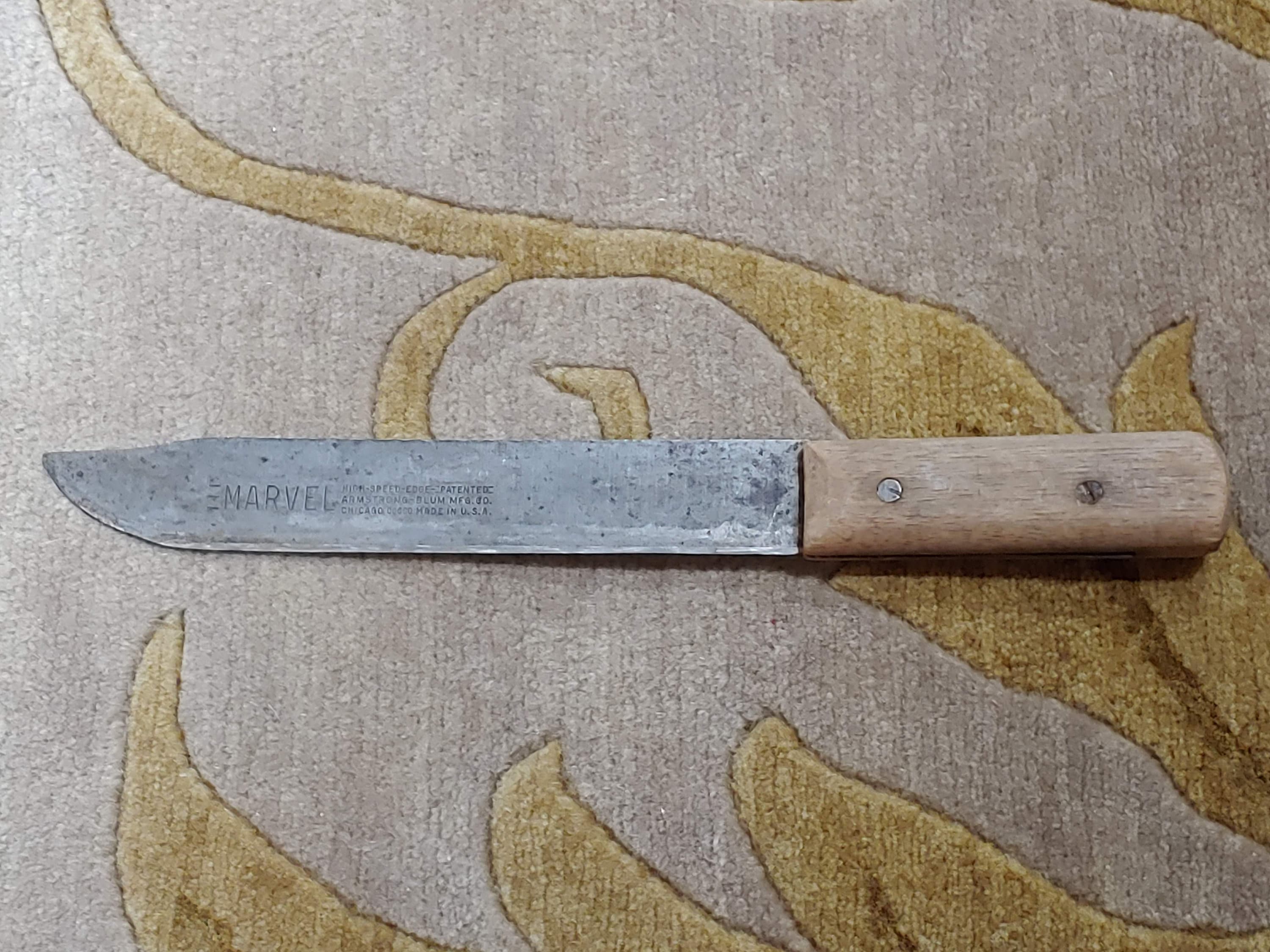 Rare Vintage Marvel Kitchen Knife 8" Blade 4 1/4" Handle - Etsy