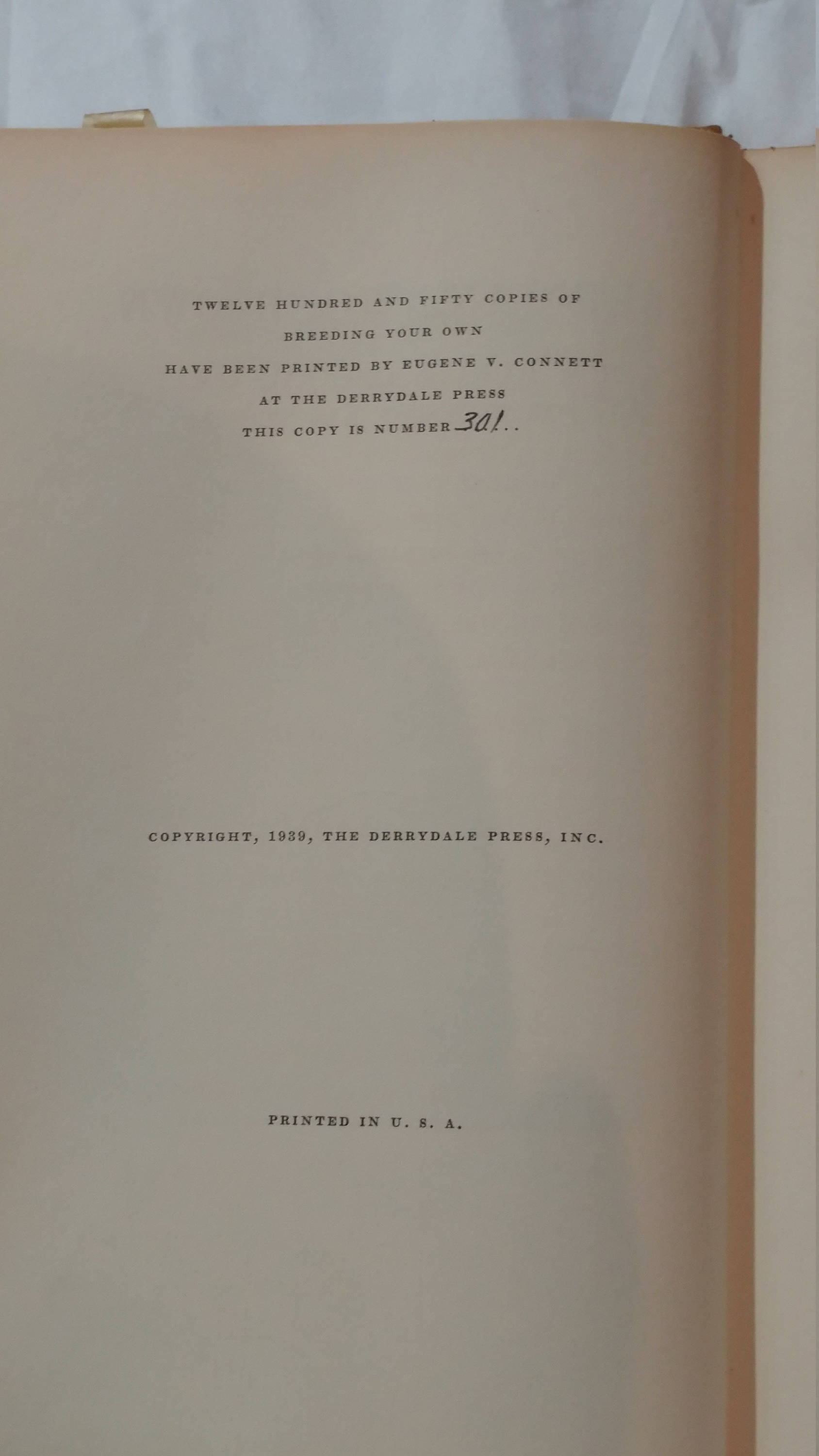 Antique Book Breeding Your Own or Raising Colts for Pleasure and Profit ...