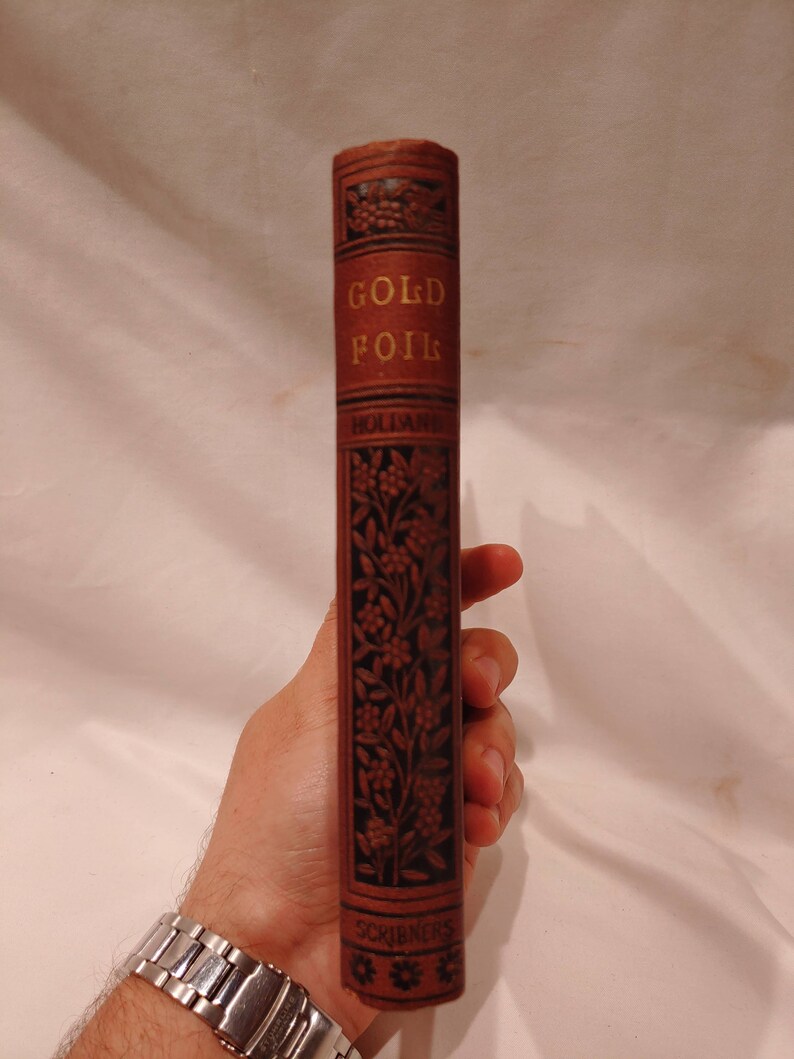 Antique Book Gold-foil by J.G. Holland Timothy Titcomb | Etsy