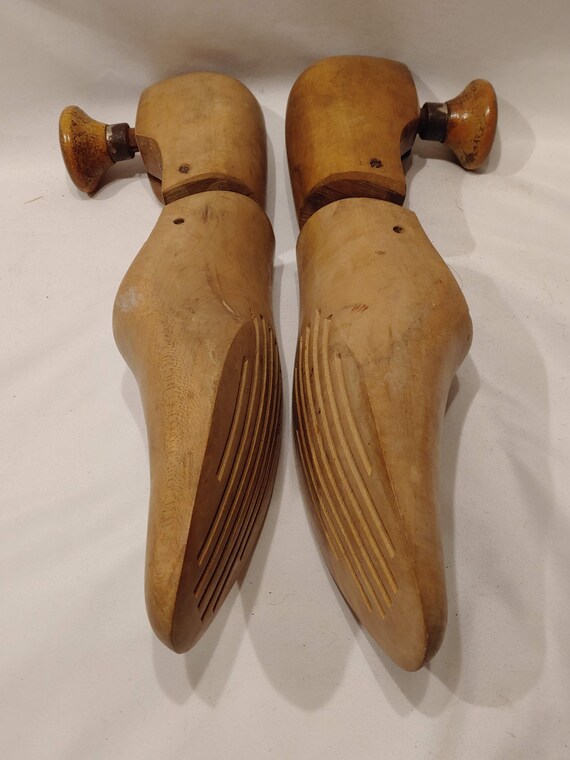 Antique Shoe Shaper Stretcher Matched Pair Size 7C - Gem