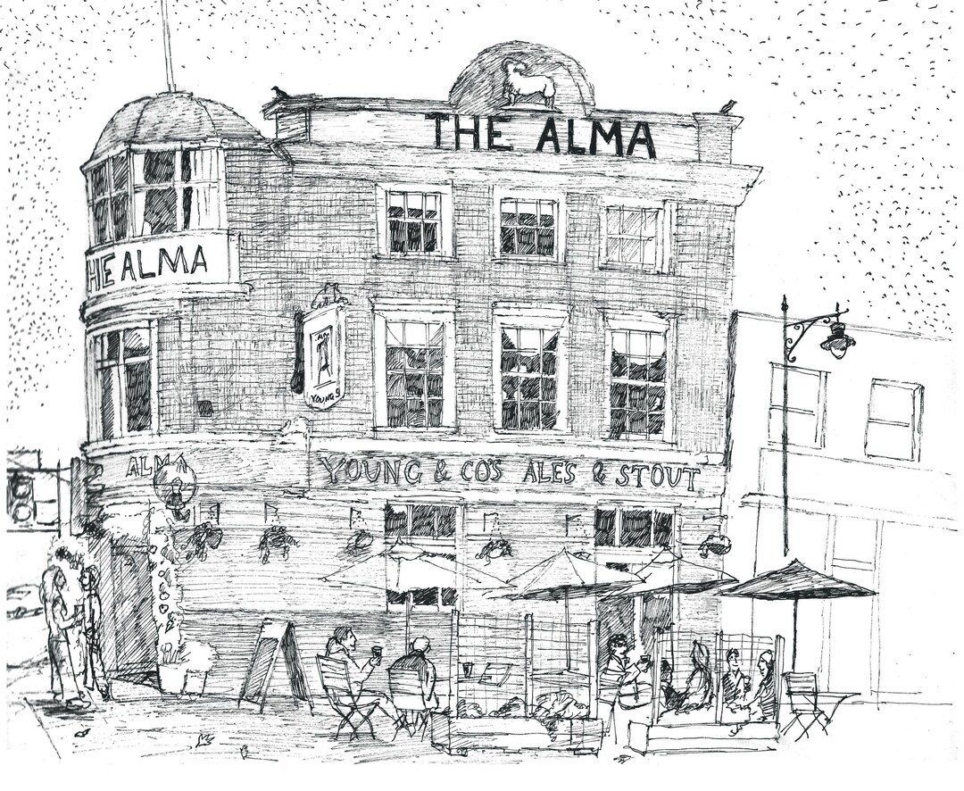 A3 Art Print - the Alma Tavern - Wandsworth - Collectors Edition - Etsy