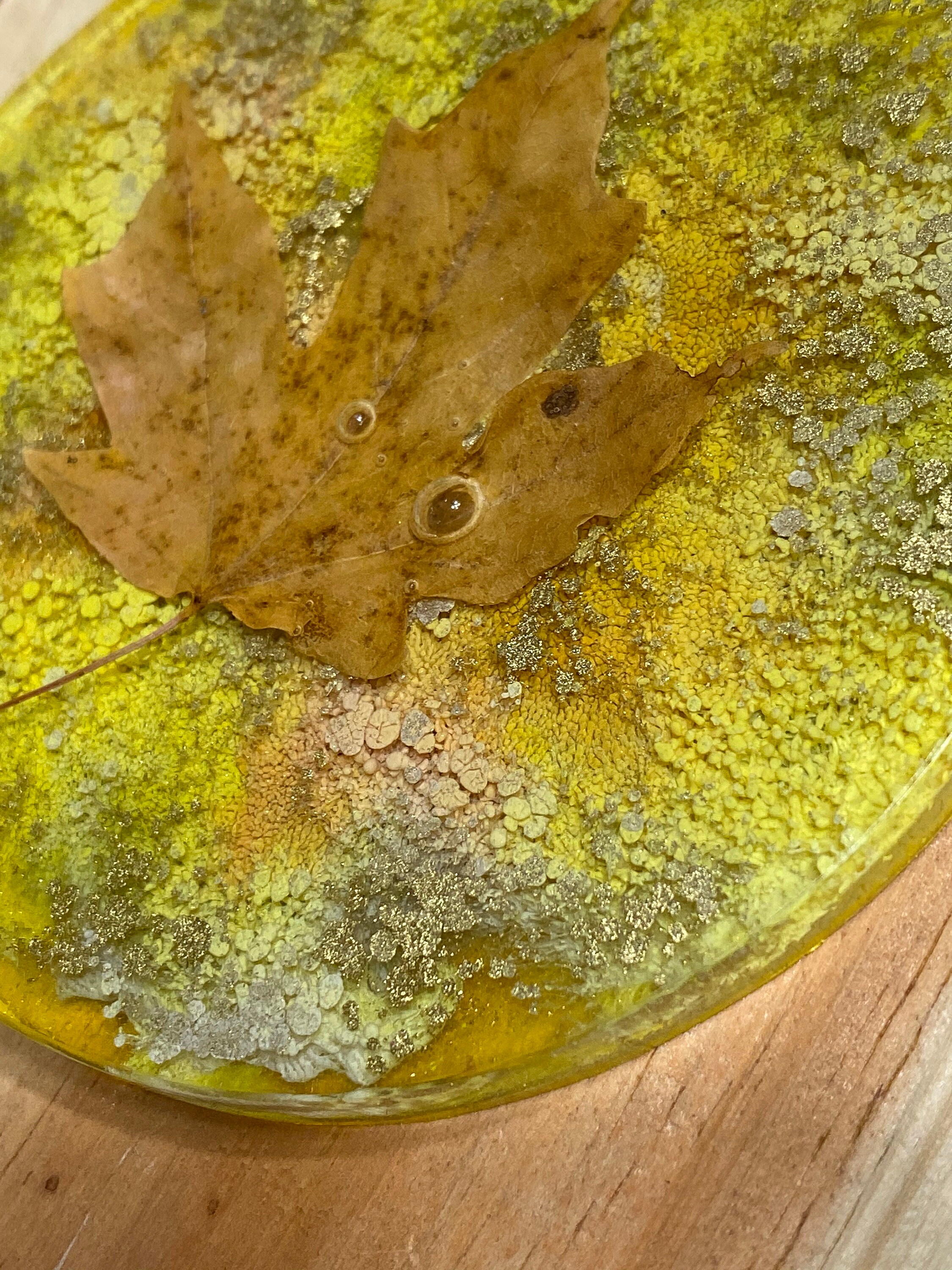 Gold Leaf Wall Hanging Etsy gold-leaf-wall-hanging-etsy