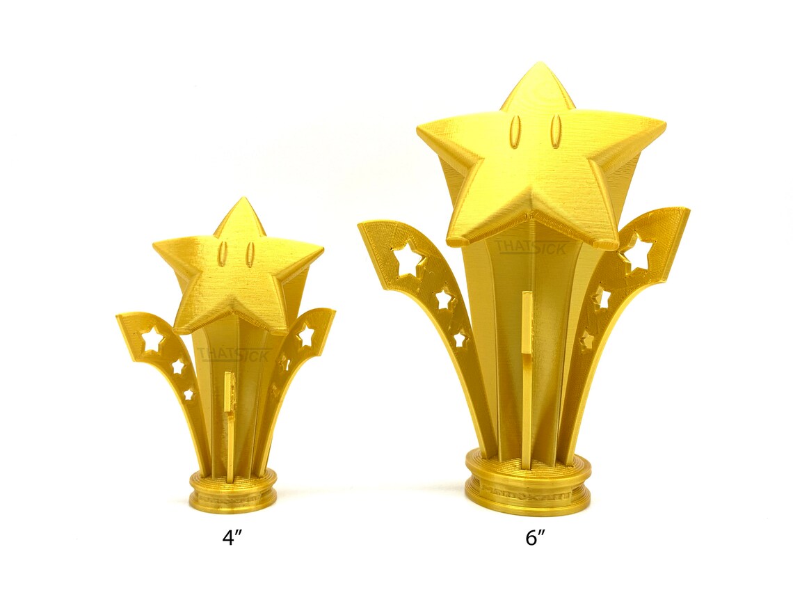 Mario Kart Star Trophy | Etsy