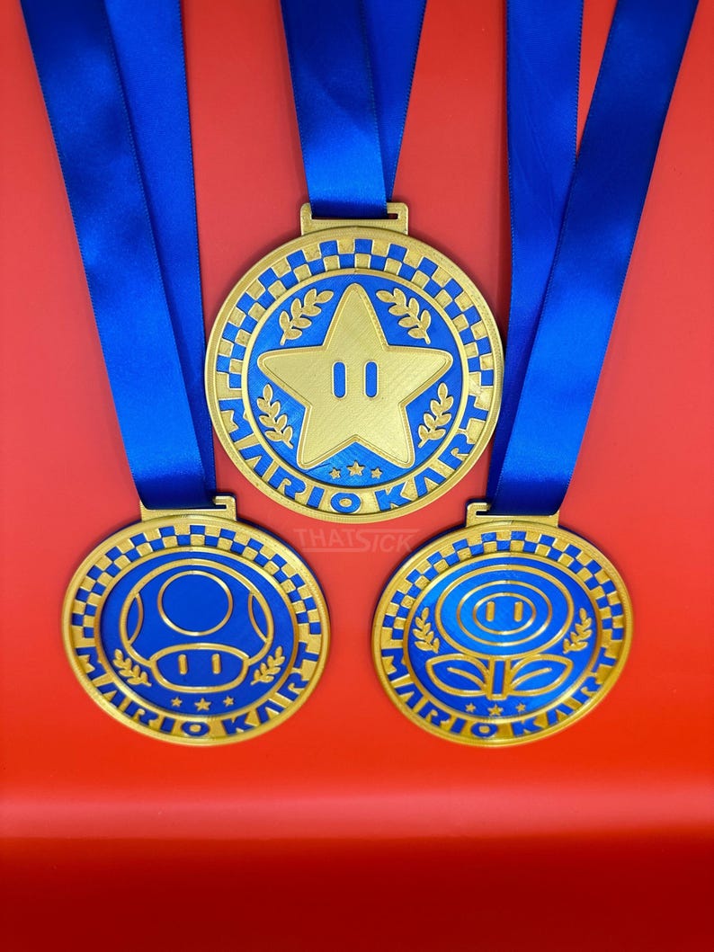 Mario Kart Medallions - Etsy