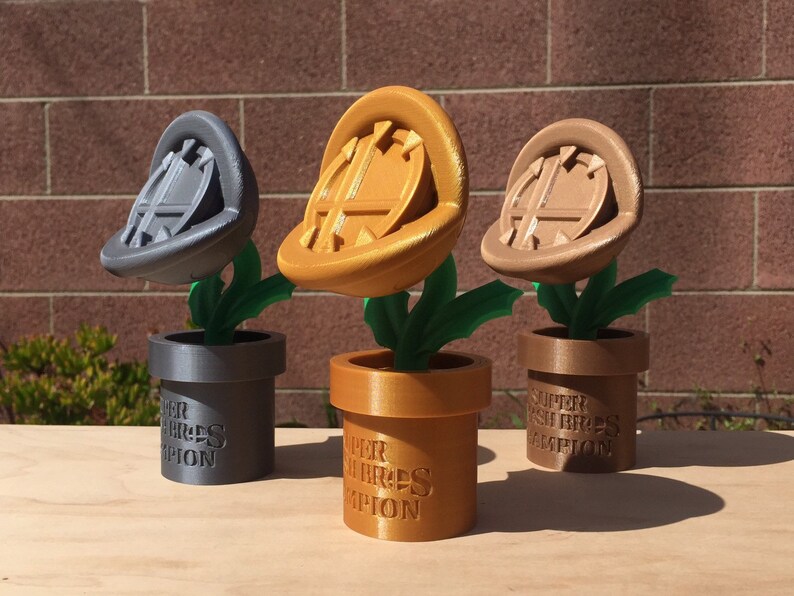 Super Smash Bros Piranha Plant Trophy | Etsy