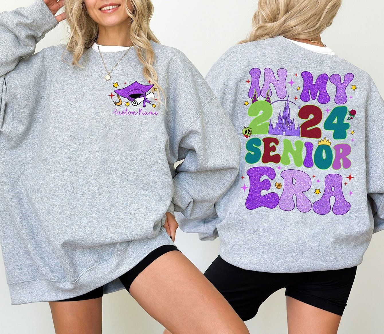 Disneyland Villains in My 2024 Senior Era Shirt Disneyland Graduate ...