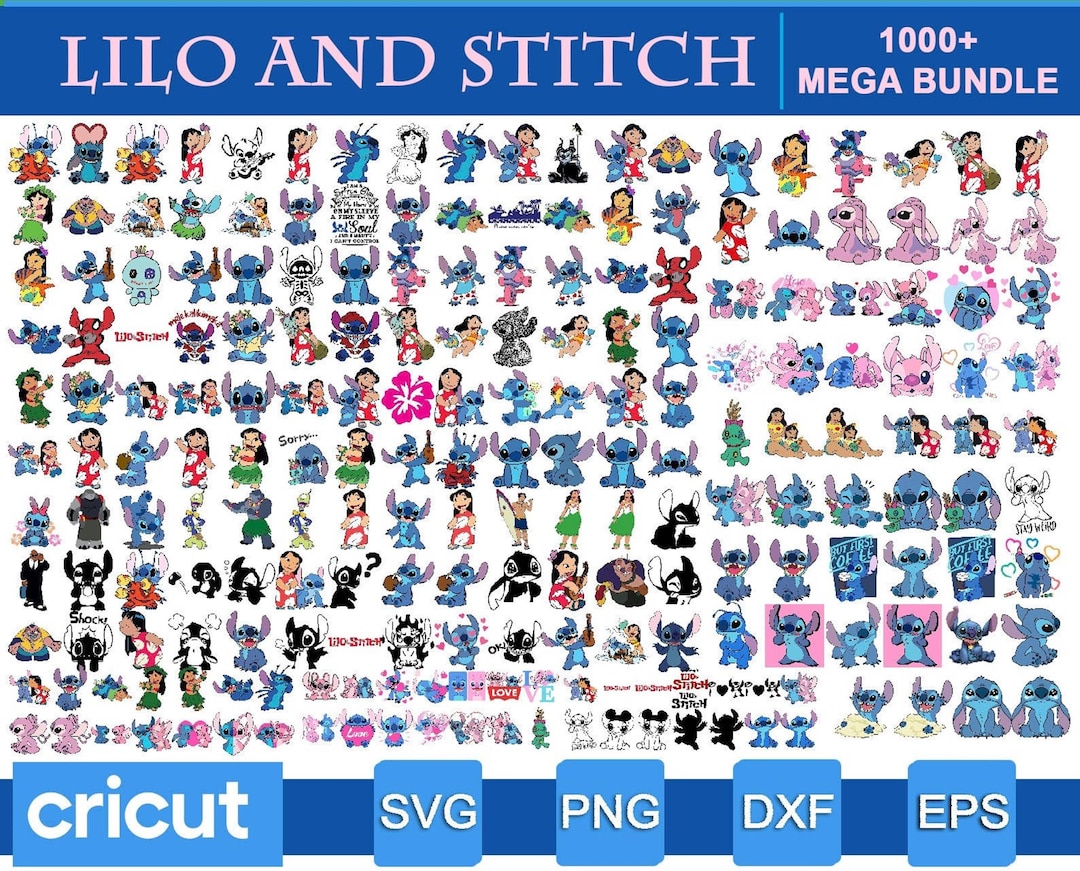 Lilo Stitch Mega Bundle Png Files Stitch Lover Png Stitch - Etsy