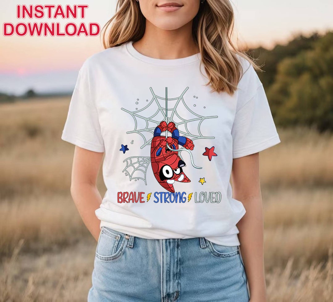 Bluey Spider Png Superhero Bluey Png Files Bluey kids shirt - Etsy México