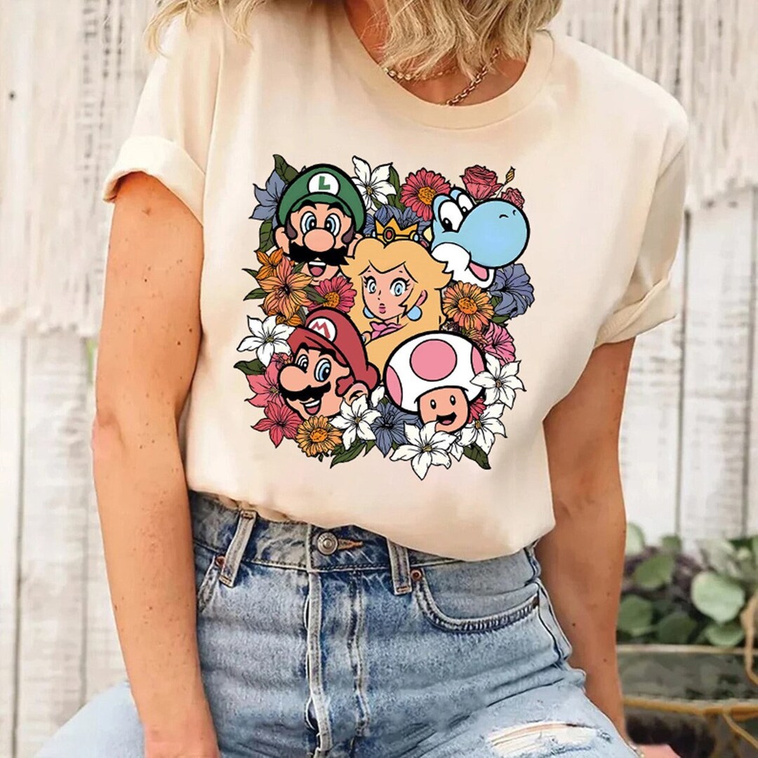 Mario & Friend Party Matching Tee, Mario Family Shirt, Super Mario ...