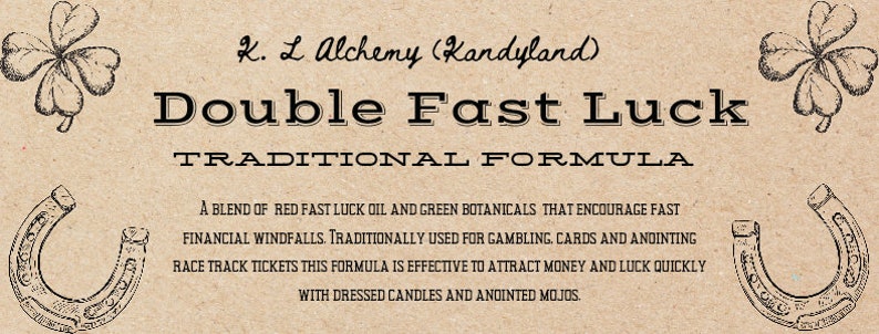 Double Fast Luck Oil - Etsy