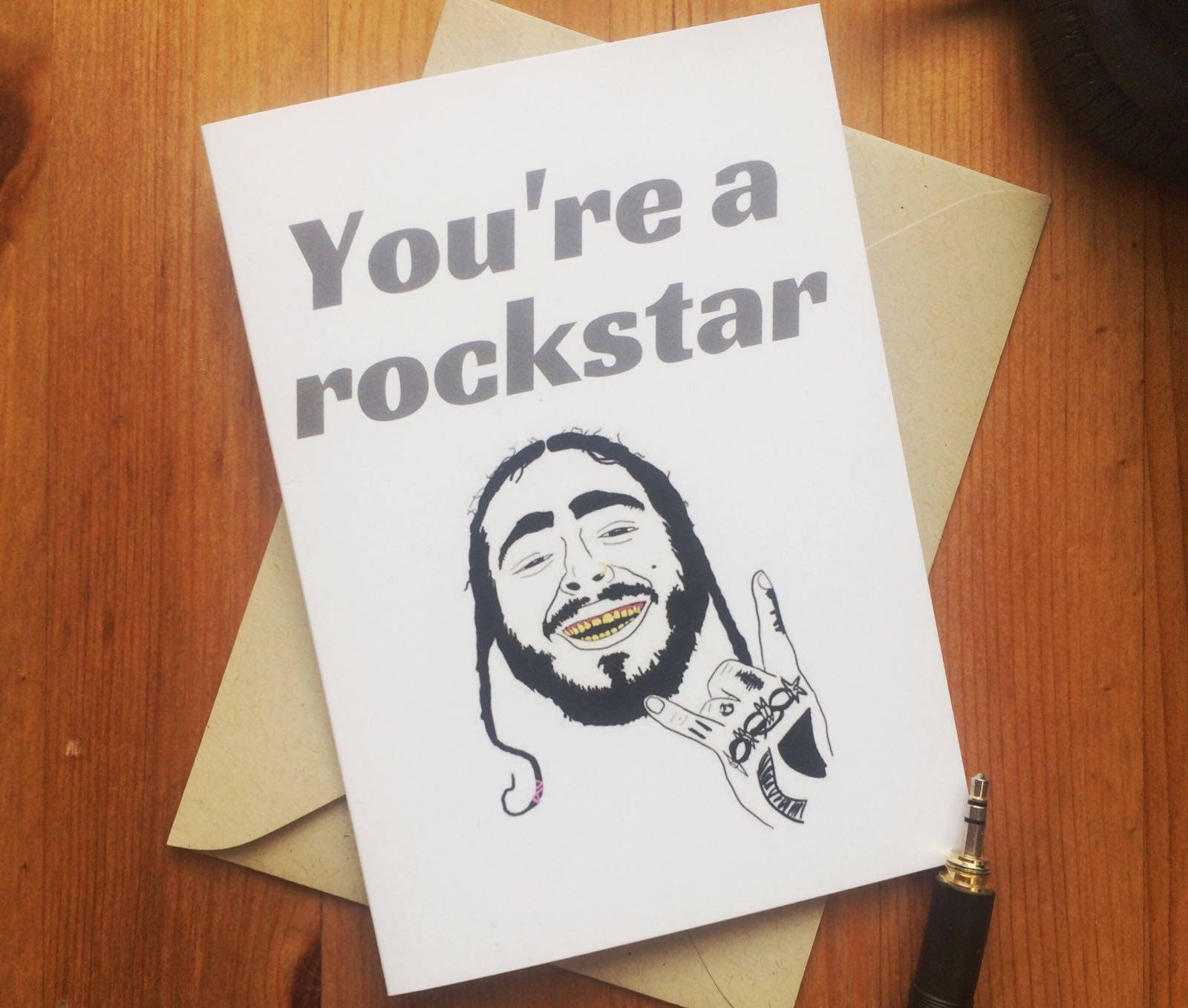 Post Malone Rockstar Birthday Card / Anniversary - Etsy UK