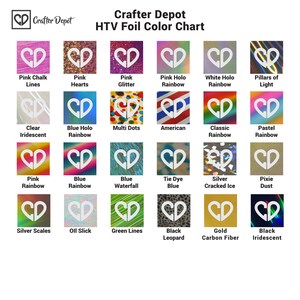 Crafter Depot HTV Foil - 12"x25' Roll, Foil Heat Transfer Vinyl, Foil ...