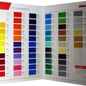 Oracal 651 Color Chart, Vinyl Color Chart, Color Sample, Sample Book ...