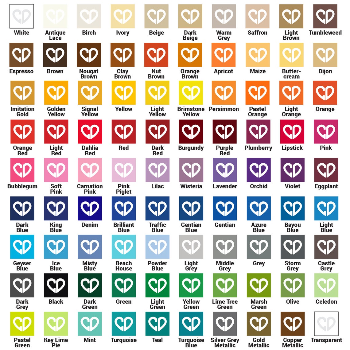 Oracal 631 Vinyl Pack 90 12 X 12 Vinyl Sheets - Etsy