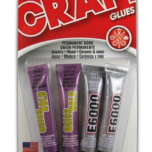 E6000 & Quickhold Mini Adhesive Craft Glue, Strong Adhesive, Jewelry ...