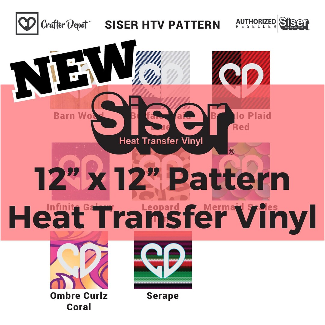 Siser Easypattern HTV -12x12, HTV Vinyl, Patterned HTV, Mermaid Vinyl ...