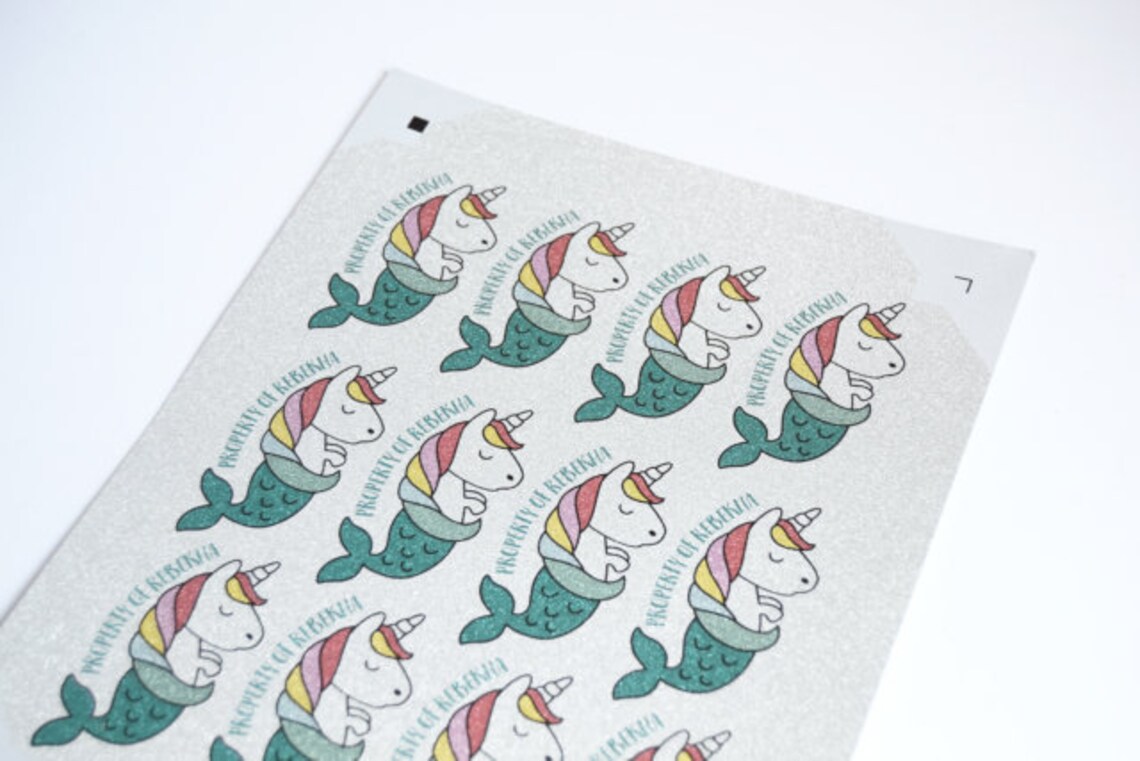 Silhouette Glitter Sticker Sheets 8.5 X 11 - Etsy