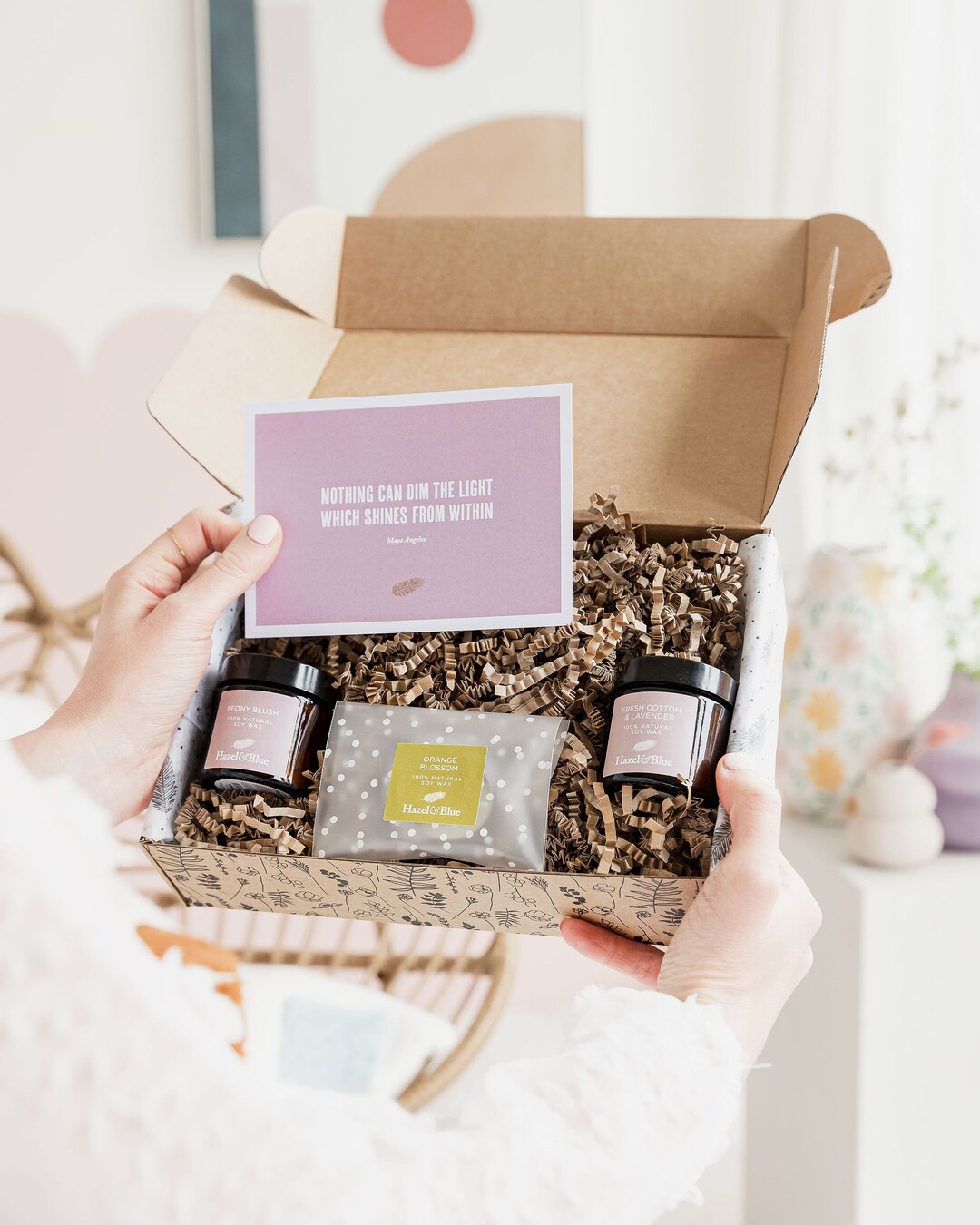 Personalised Candle Bundle Box Set of 2 Soy Candles, Luxury Candle Gift ...