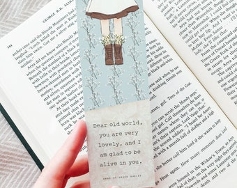 Anne of Green Gables Printable Bookmark with Quote Best | Etsy