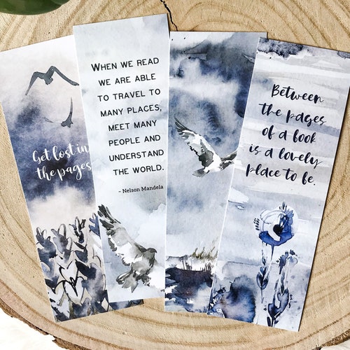 Printable Bookmarks Travel Themed Bookish Quotes Bookmarks for - Etsy ...