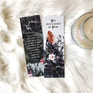 Printable Bookmarks With Quotes, Dark Fantasy Heroine, Nietzsche Book ...