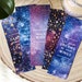 Star Galaxy Printable Bookmarks, Motivational Gifts for Readers ...
