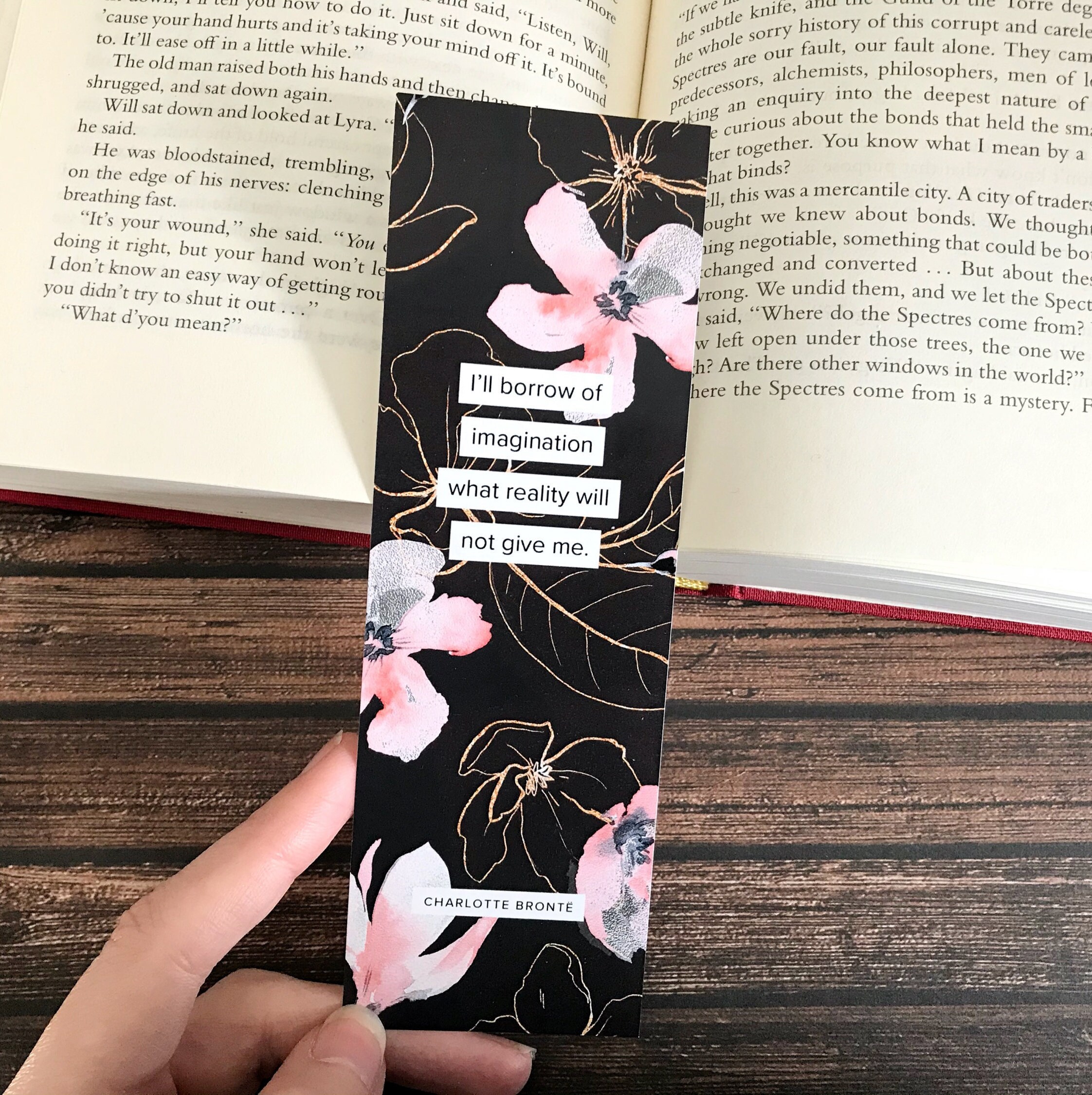 Printable Bookmarks With Quotes Literary Bookmark Set - Etsy