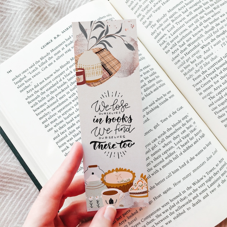 Printable Bookmarks With Quotes for Book Lovers, Cute Bookish Gift, PDF ...