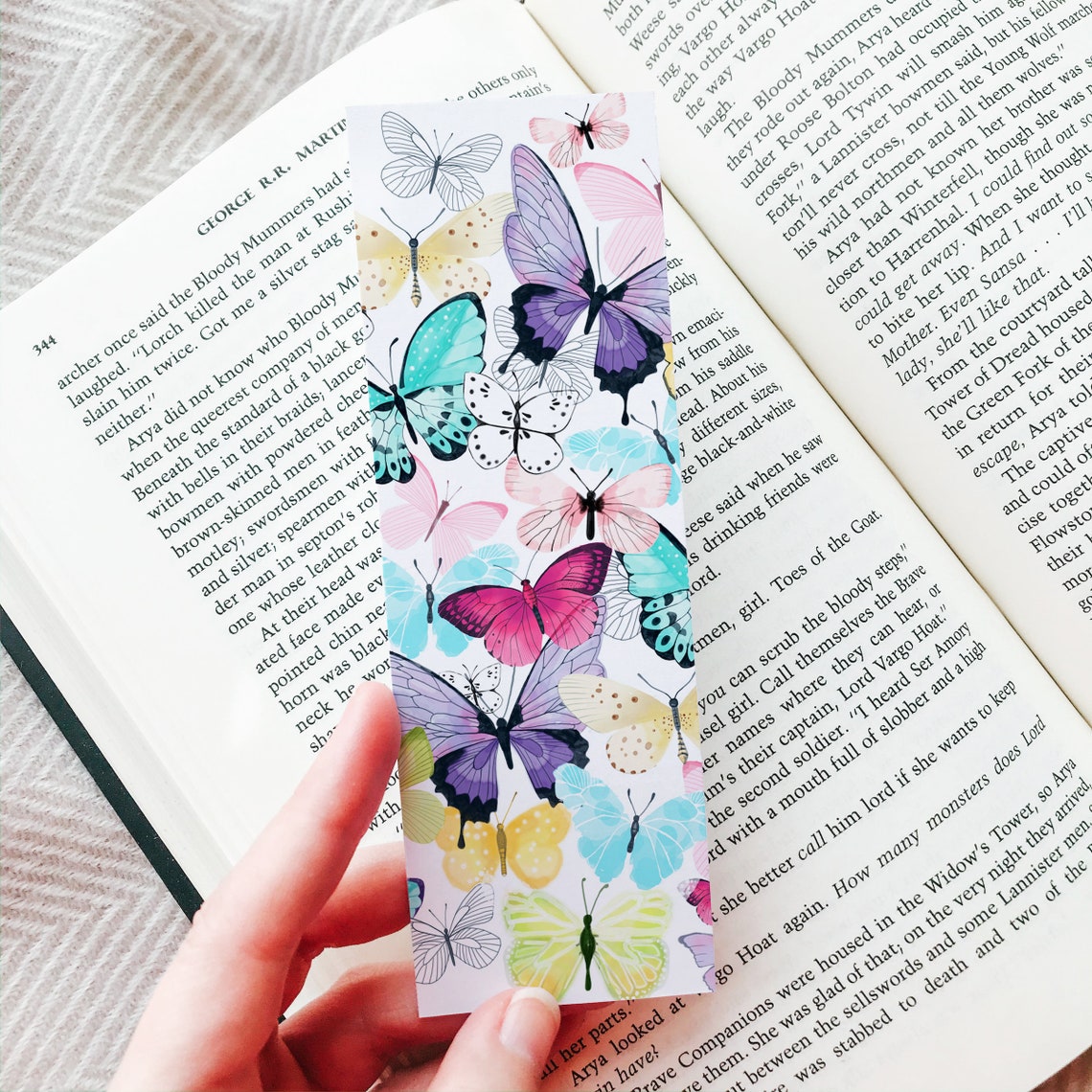 Butterfly Bookmark Printable, Butterfly Party Favors, PDF DOWNLOAD - Etsy