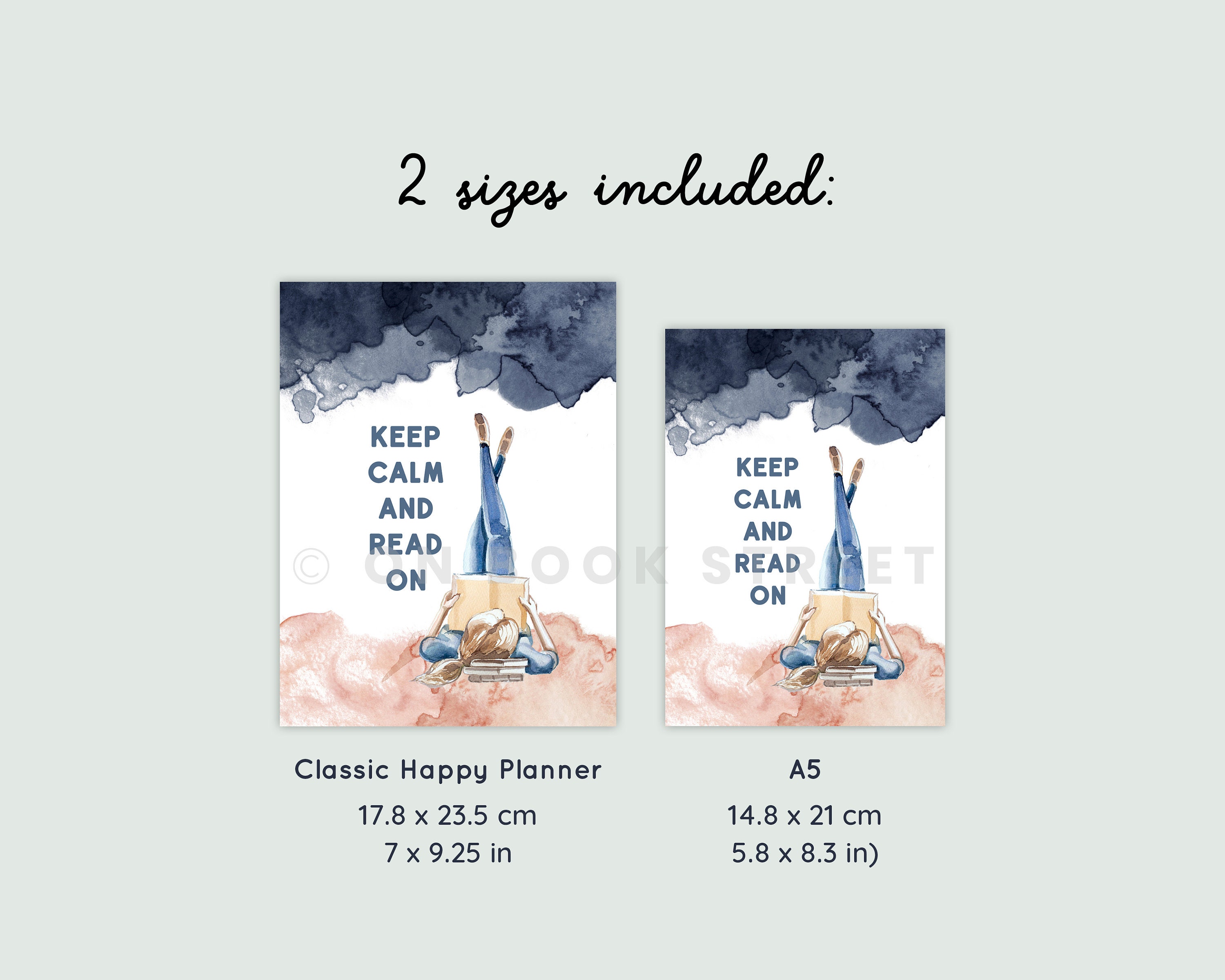 Planner Dashboard Printable Cover Page, Bookish Gifts for Readers ...