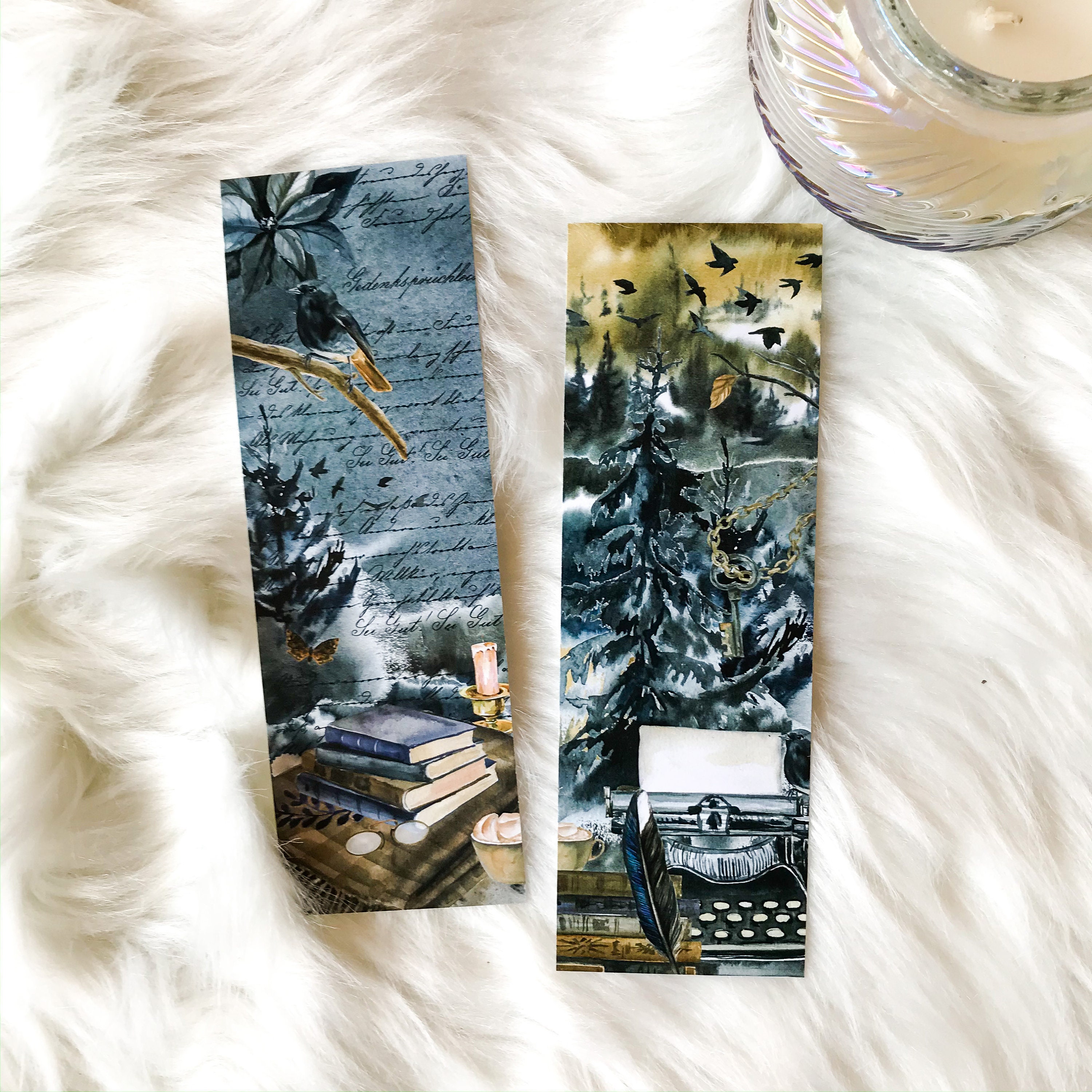 Dark Academia Bookmarks Printable, Book Gift for Reader, Gothic ...
