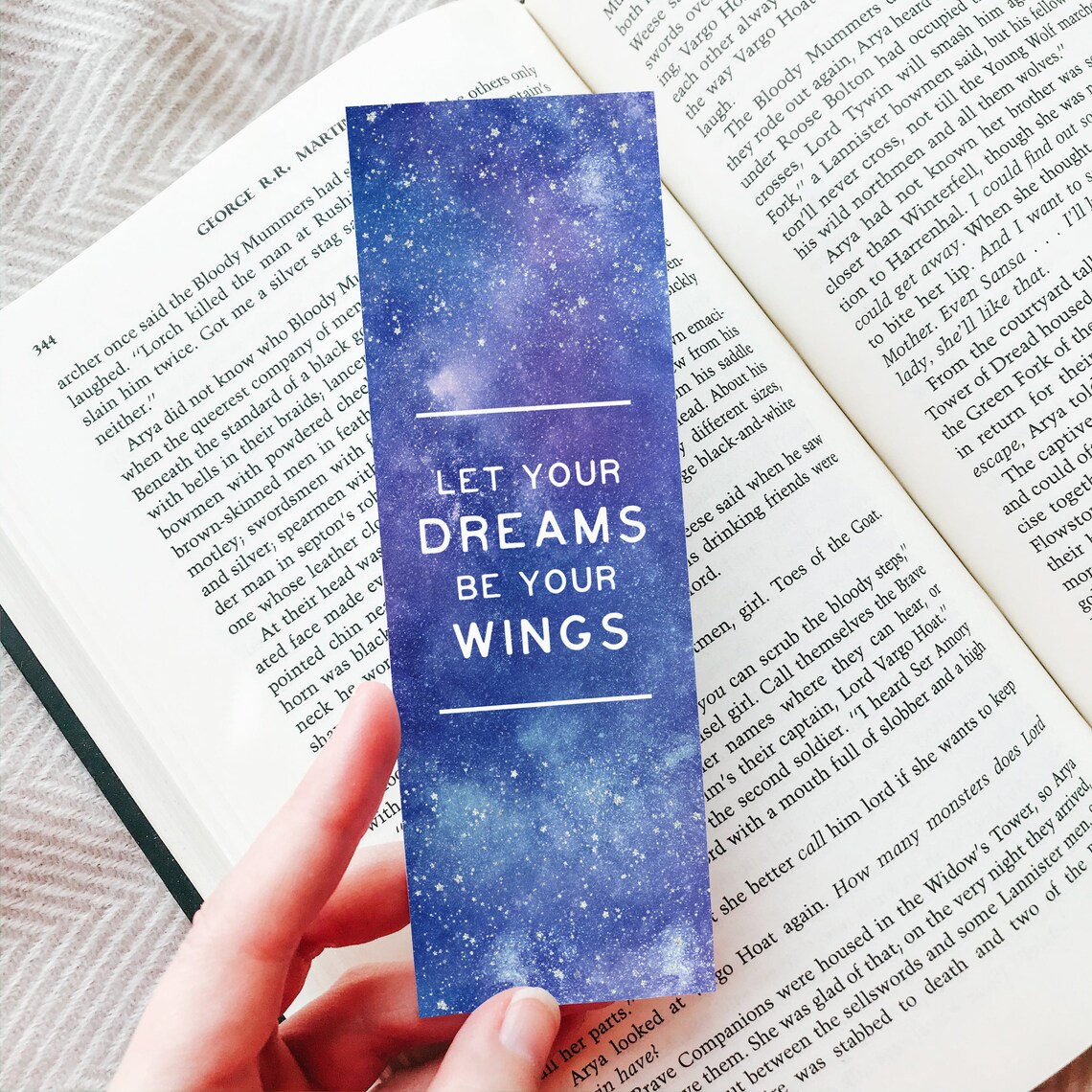 Star Galaxy Printable Bookmarks Motivational Gifts for - Etsy