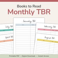 My TBR Shelf Printable, TBR Reading Challenge, Book Challenge Printable ...