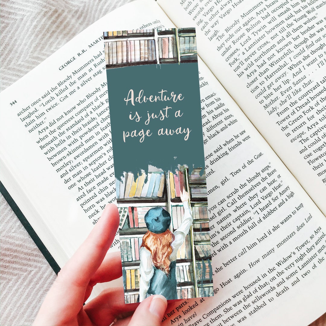 Bookish Printable Bookmark, Librarian Gifts, Book Lover Gift, Bookish ...
