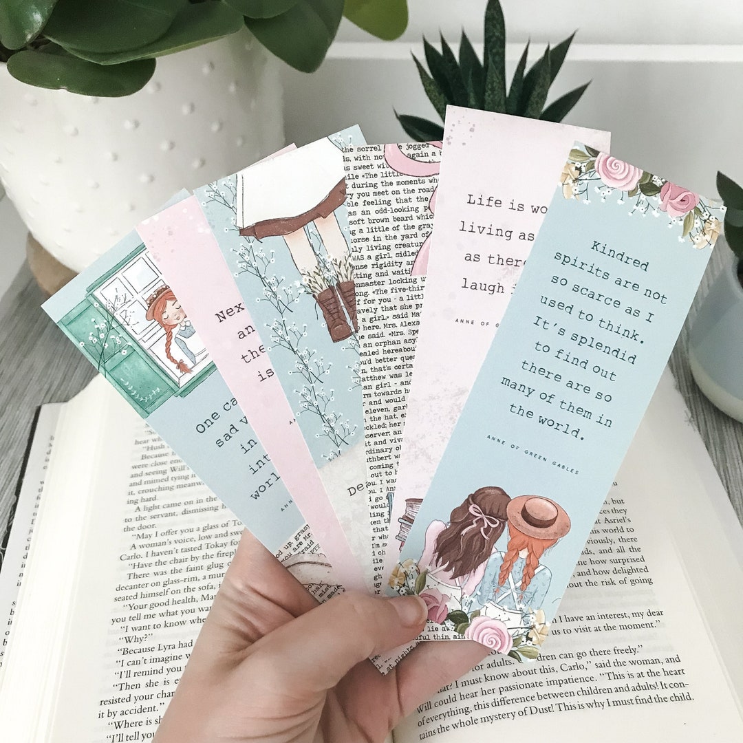 Anne of Green Gables Printable Bookmark Set, Literary Bookmarks With ...
