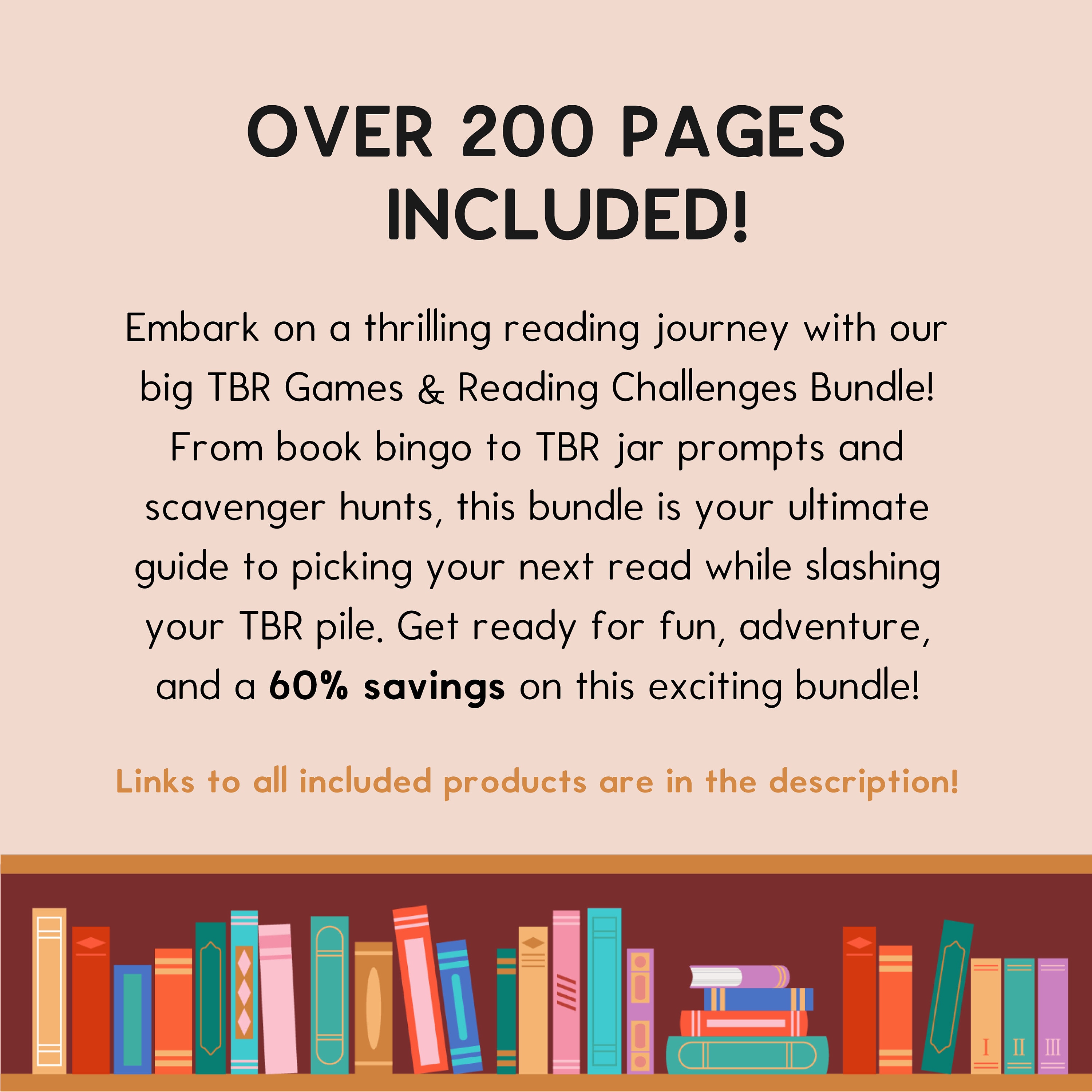 TBR Games & Reading Challenges Printable Bundle, What to Read Next, PDF ...