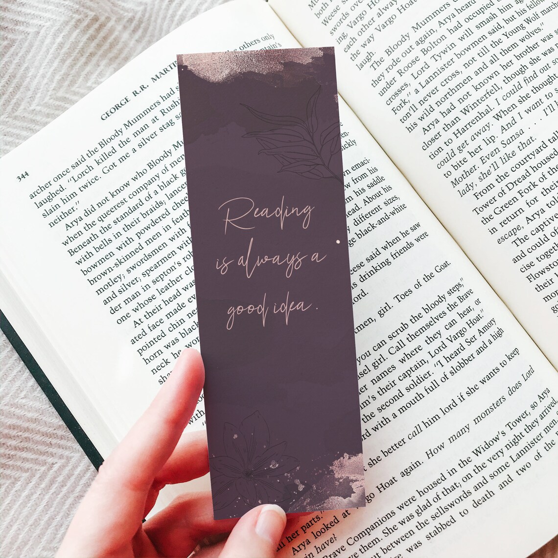 Printable Bookmarks With Quotes for Book Lovers Bookish Gifts - Etsy