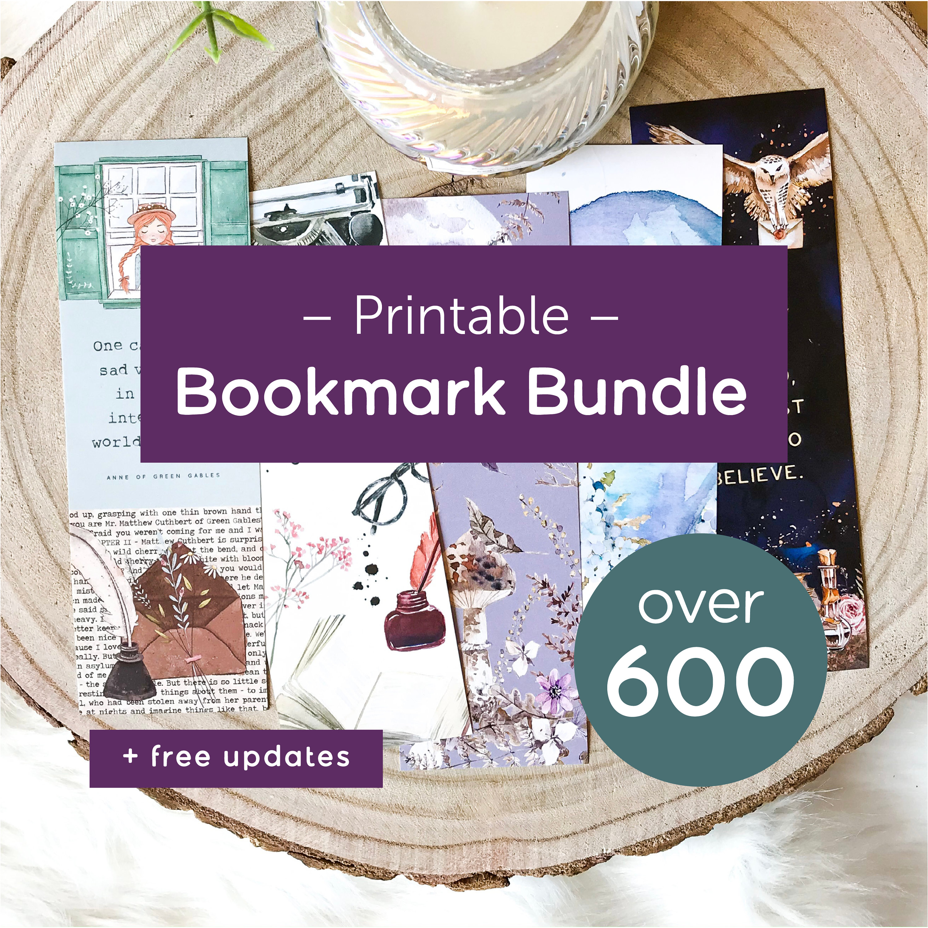 Printable Bookmark Bundle With Over 600 Bookmarks With Quotes - Etsy