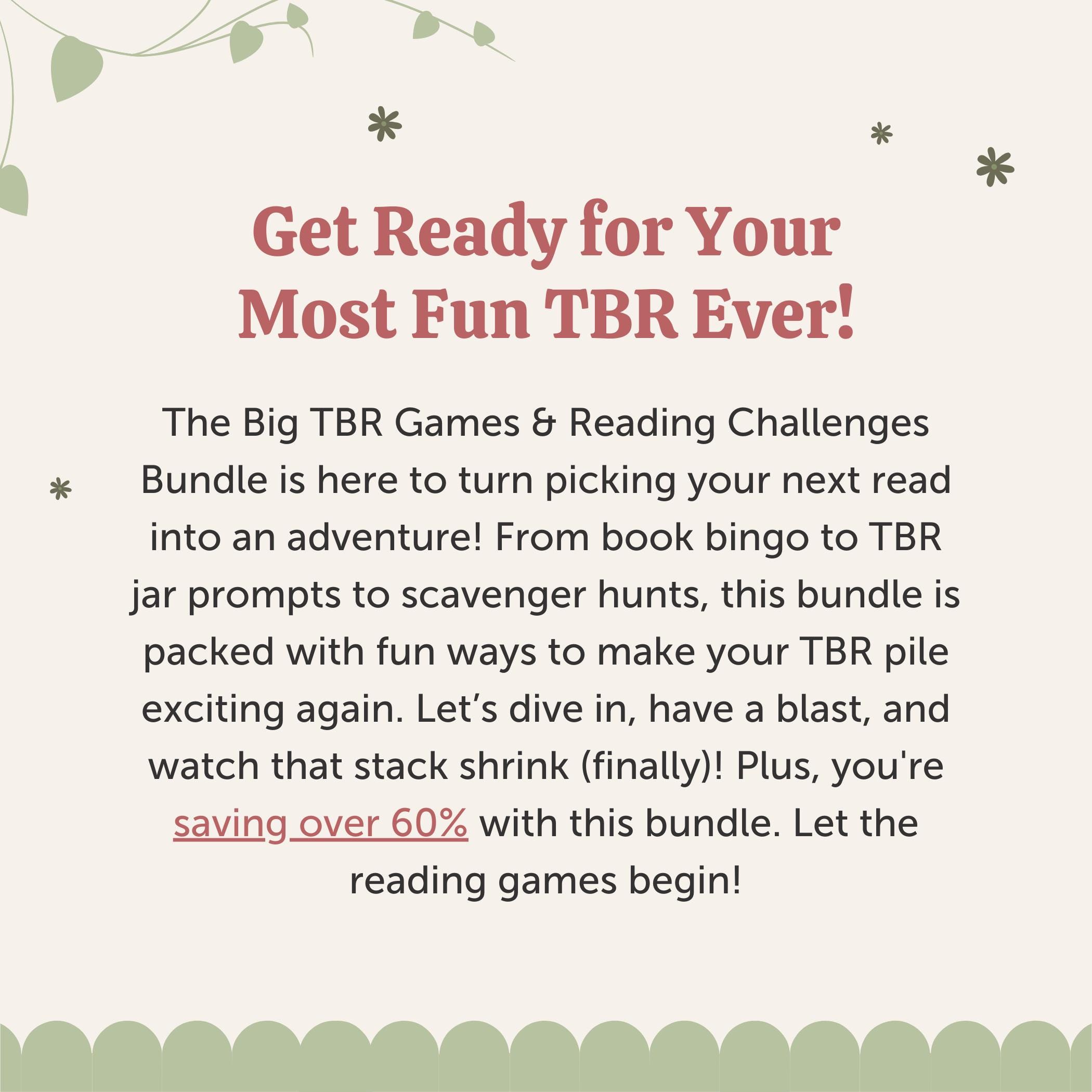 TBR Games & Reading Challenges Printable Bundle, What to Read Next, PDF ...