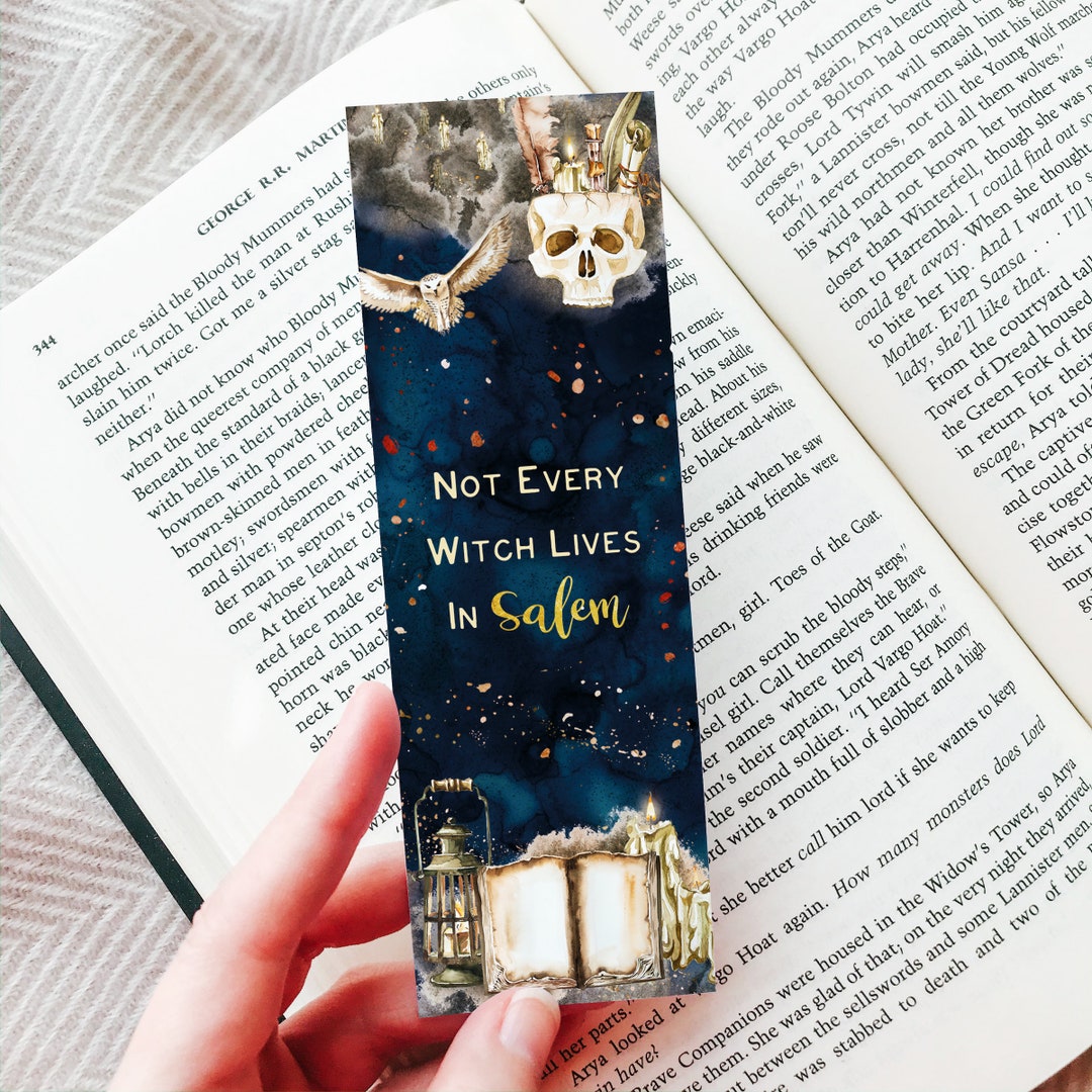 Witch Printable Bookmark, Witchcraft Magic Book Marker, Reading Gifts ...