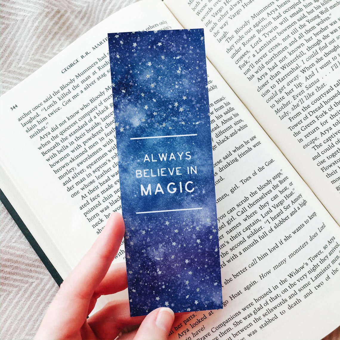 Star Galaxy Printable Bookmarks Motivational Gifts for - Etsy