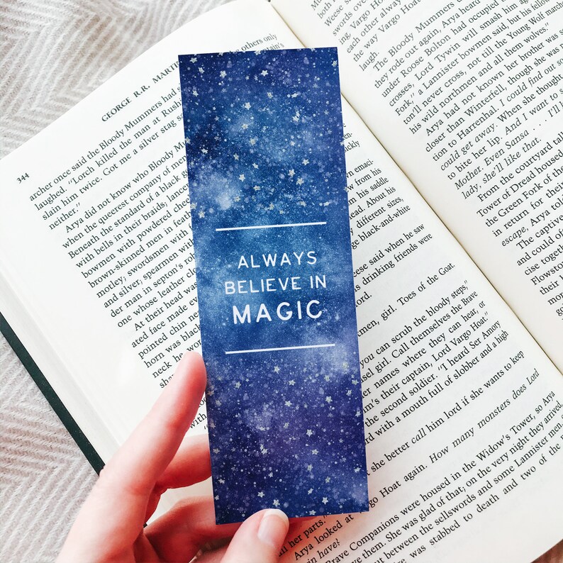 Star Galaxy Printable Bookmarks, Motivational Gifts for Readers ...
