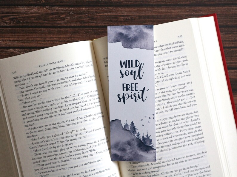 Printable Bookmarks Inspirational Quotes Bookmark Set Wild and | Etsy