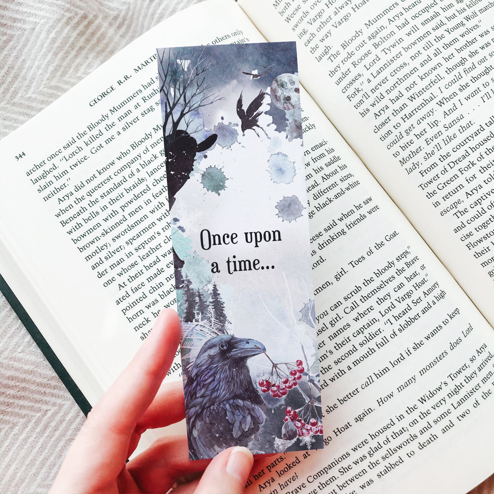 Raven Printable Bookmarks, Once Upon a Time, Fantasy Gifts for Readers ...