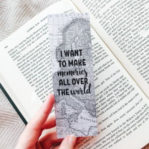 Printable Bookmarks Travel Themed Travel Gifts for Readers Wanderlust ...