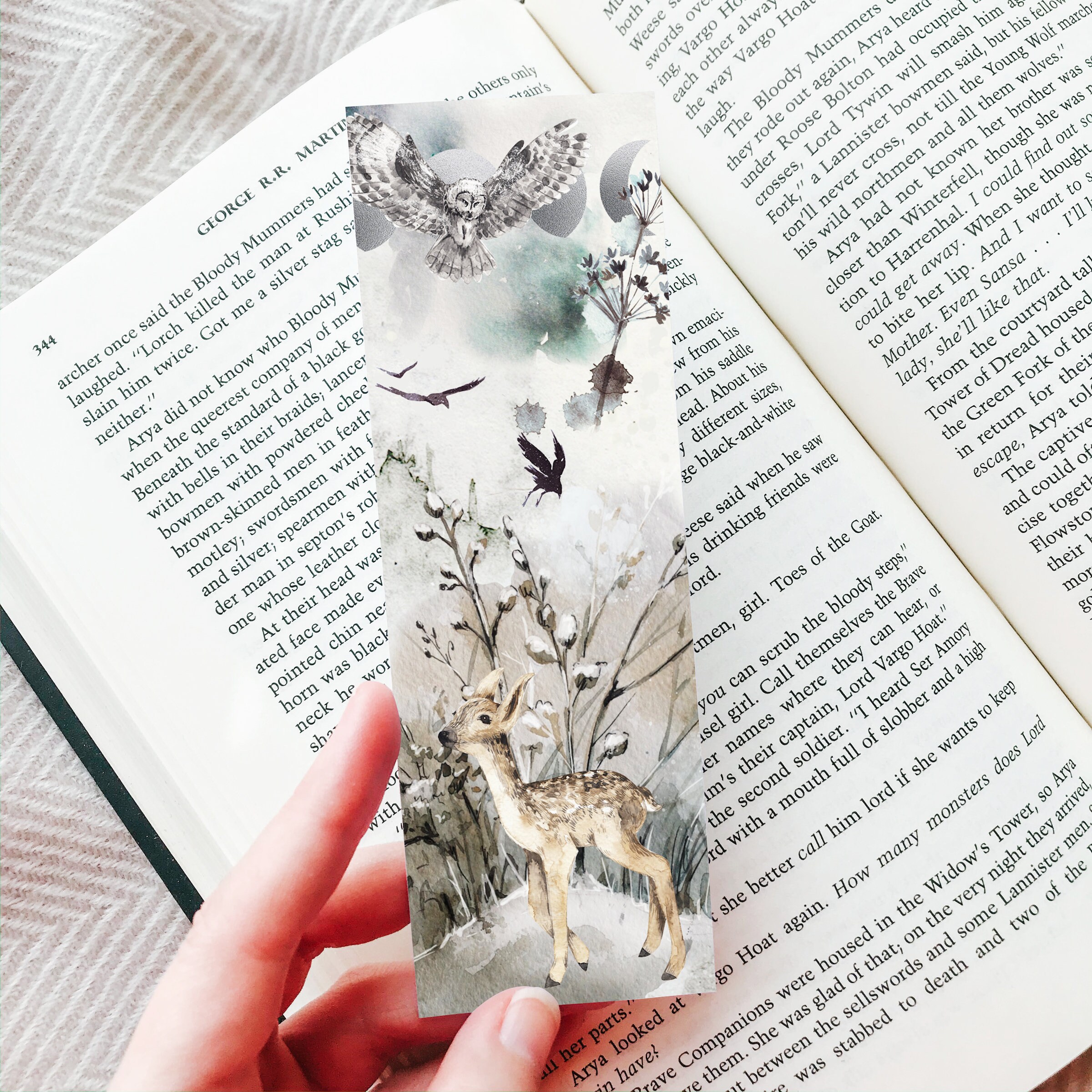 Animal Bookmark Printable, Woodland Animals Wildlife, Reading Gifts ...