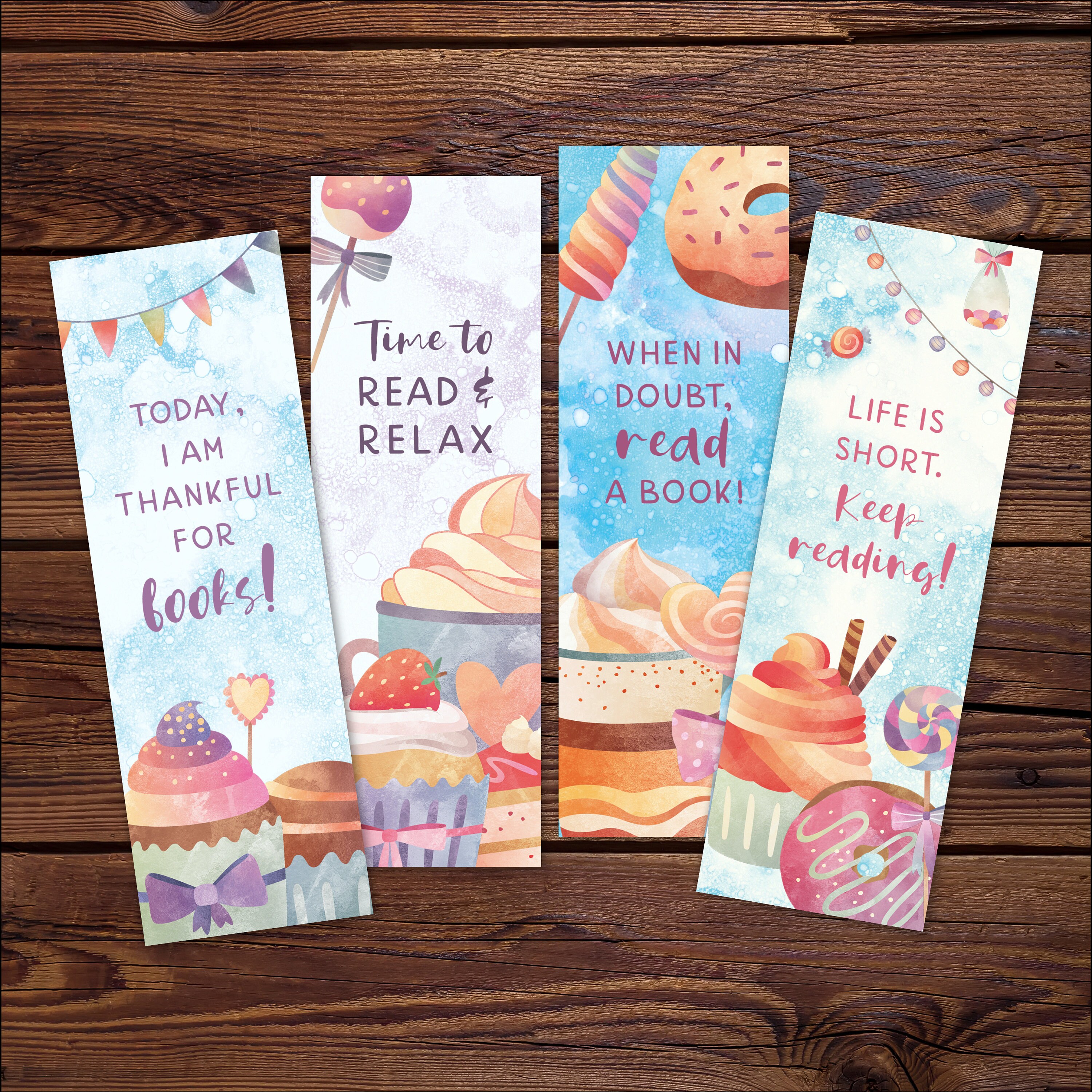 Digitale Lesezeichen PDF zum Ausdrucken mit Sprüchen für | Etsy