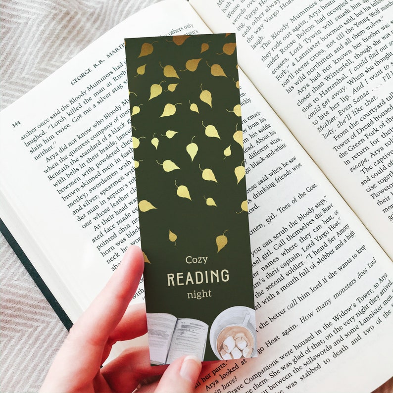 Autumn Bookmark Set Printable Bookmarks With Quotes Literary | Etsy